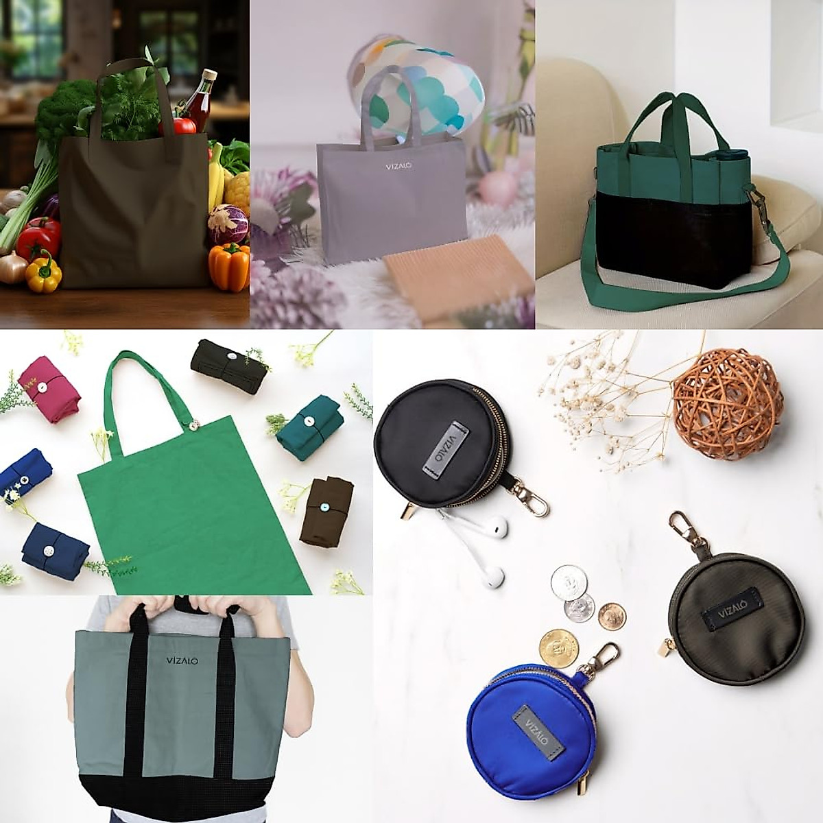 VIZALO 70x210D Nylon Fabric 58" Wide Cut by The Yard, Water Repellent、PU Coating for Outdoor/Indoor、DIY Craft、Bags、Accessories、Travelware、Upholstery、Tarp、Tent、Lining for Bag (Varsity Blue, 3 Yard)