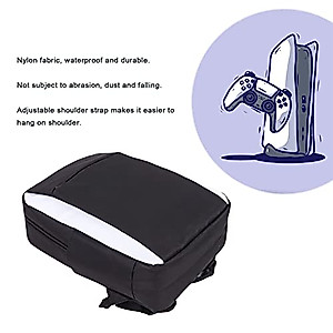 Hilitand Backpack for PS5 Console, Large Capacity Travel Carrying Case for Sony for PS5 Console, Storage Bag for Controllers, Monitor,Headset,Game Discs,Charger & Accessories