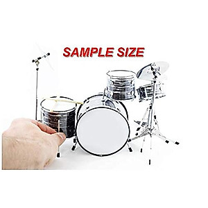 FanMerch Drum Kit Led Zeppelin, John Bonham, Tribute Vistalite Transparent Amber Mini Drum Set Replica Collectible