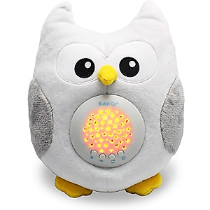 Bubzi Co Baby Footprint & Handprint Kit & Matching White Noise Owl Soother - Baby Girl Gifts & Baby Boy Gifts, Unique Baby Shower Gifts, Personalized Baby Gifts for Baby Registry & Nursery Decor