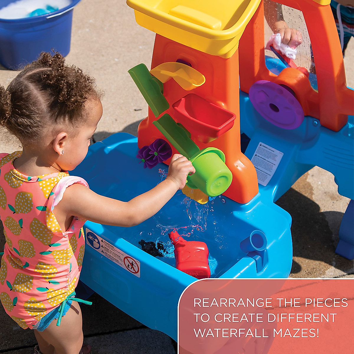 Step2 Car Wash Splash Center, Kids Water Table & Pretend Play Car, Activity Sensory Playset, Summer Outdoor Toys, 13 Piece Water Toy Accessories, For Toddlers 3+ Years Old