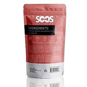 SOOS Salmon Dog Treats Training Dog Treats Dog Chews Cat Treats All Natural Dogs and Cats Wellness Treat for Pets - 1x Pack 113gr / 4oz