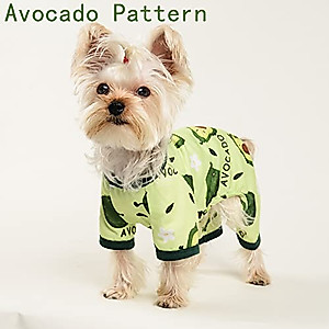 Dog Pajamas for Small Dogs Girl Boy Puppy Pjs Jammies 4 Leg Dog Clothes for Chihuahua Yorkie Summer Fall Onesies Jumpsuit Clothing for Pet Dogs Male Female