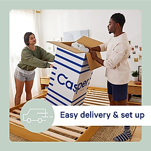 Casper Sleep Original Foam Hybrid, Twin XL Mattress - Medium Firm Memory Foam with Zoned SupportTM - 100-Night Trial - CertiPUR-US Mattress, Light Gray