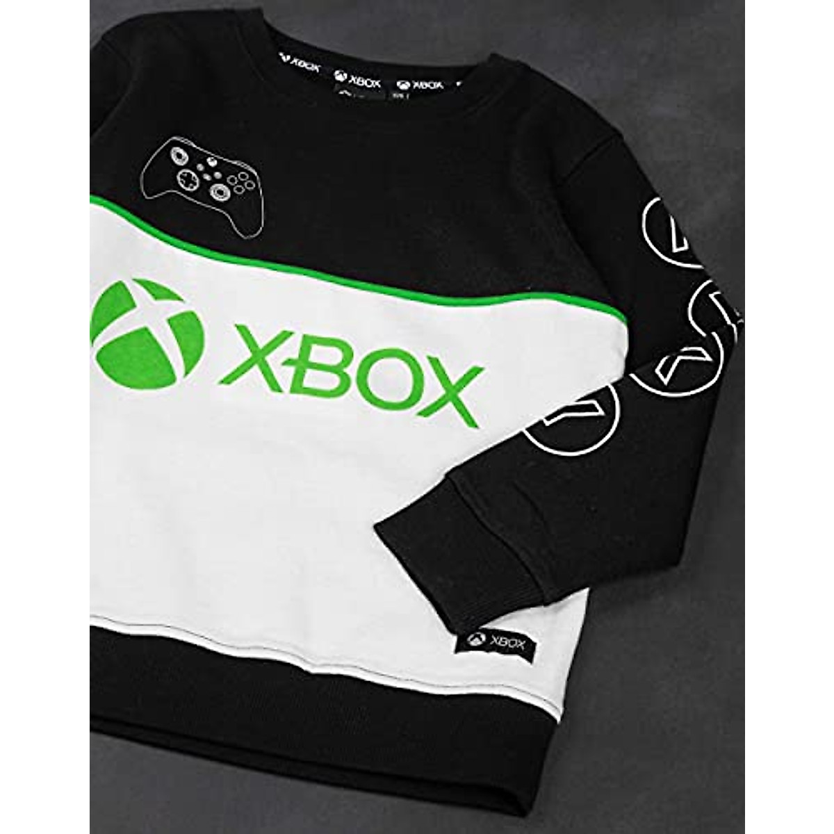 Xbox Sweatshirt Boys Kids Game Console Black Sweater Hoodie Merchandise 11-12 Years