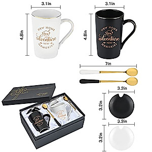 House Warming Presents for New Home, New Home Gifts for Home, New Home New Adventure Coffee Mug Set, Housewarming Gifts for Women Guys Couple, First Home Gifts, New Home Gift Ideas, Couple Gifts 14 Oz