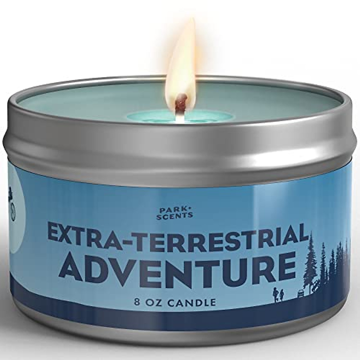 Park Scents ET Extra-Terrestrial Adventure Candle Soy, Handmade in The USA Accurate Smell Like The Scent of The Forest Queue at E.T. Ride Universal Studios Orlando E.T. Merchandise (8 oz. Tin)