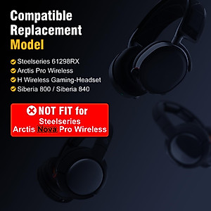 WYWY.Wide 2 Pack 1000mAh Battery Pack Compatible with Steelseries Arctis Pro Wireless, Siberia 800, Siberia 840 Wireless Gaming Headsets, 61298RX Headsets, H Wireless Gaming-Headset
