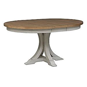 Liberty Furniture INDUSTRIES Farmhouse Reimagined Pedestal Table, W48 x D60 x H30, White