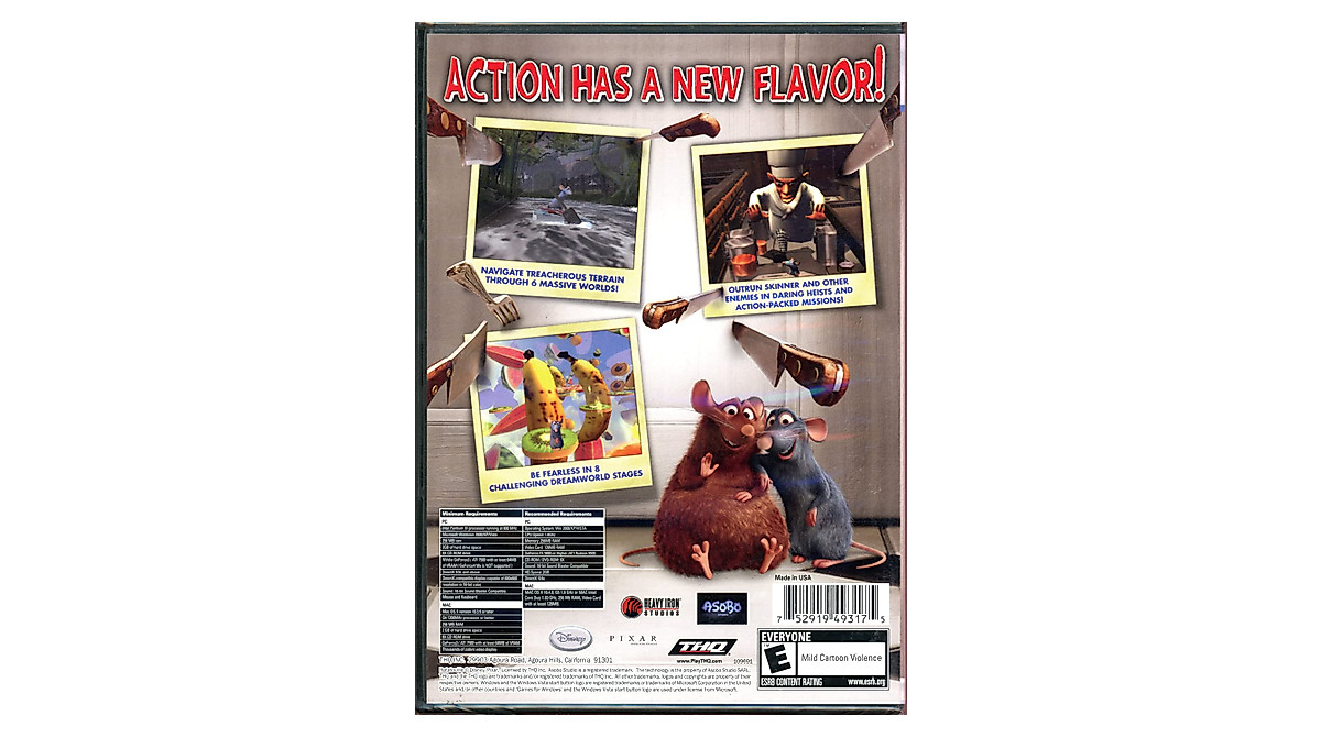 Ratatouille Game for PC/Mac - THQ (2007)