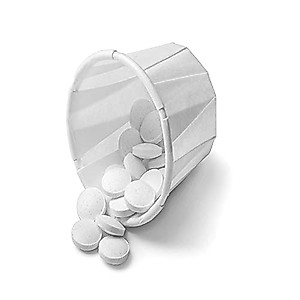 Vakly Disposable Paper Souffle Medicine Cups 1 Ounce [Pack of 500] Cups for Medication Distribution, Pills, Tasting, Condiments, Food and Dessert Serving (500)