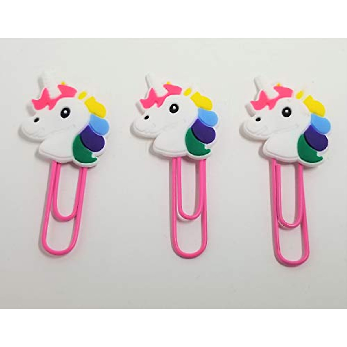 Set of 12 Unicorn Paperclips or Bookmarkers