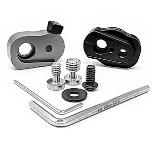 KONDOR BLUE Mini Quick Release Plates for Camera Monitors, Arms, Accessories, Microphones, Key Lights | Quickly and Securely Attach and Remove Accessories on Your Cinema Rig