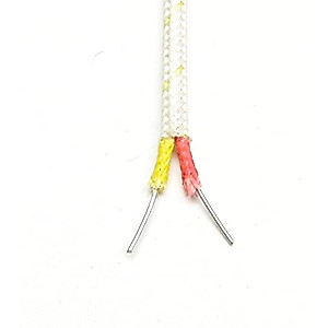K-Type Thermocouple Wire AWG 24 Solid w. High Temperature Fiberglass Insulation