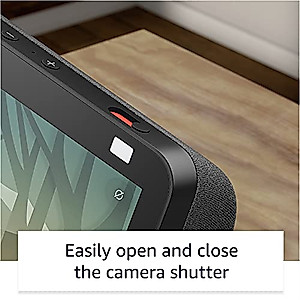 Echo Show 8 (2nd Gen, 2021 release) | International Version with UK Power Adaptor | HD smart display with Alexa and 13 MP camera | Charcoal