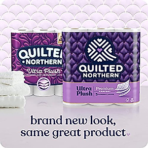 Quilted Northern Ultra Plush Toilet Paper, 6 Mega Rolls = 24 Regular Rolls
