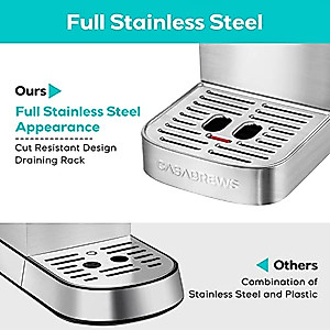 CASABREWS Compact Espresso Machine 20 Bar With Milk Frother Steam Wand, Professional Cappuccino Machine With 49 oz Removable Water Tank for Lattes, Macchiatos, Gift for Dad Mom Wife