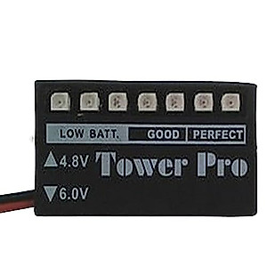 LICHIFIT Professional Battery Voltage Indicator Monitor LED Receiver Voltage Monitor for RC Car Drone Accessories