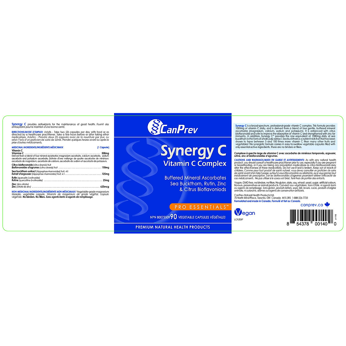 CanPrev Synergy C Vegi Capsules, 90 Count