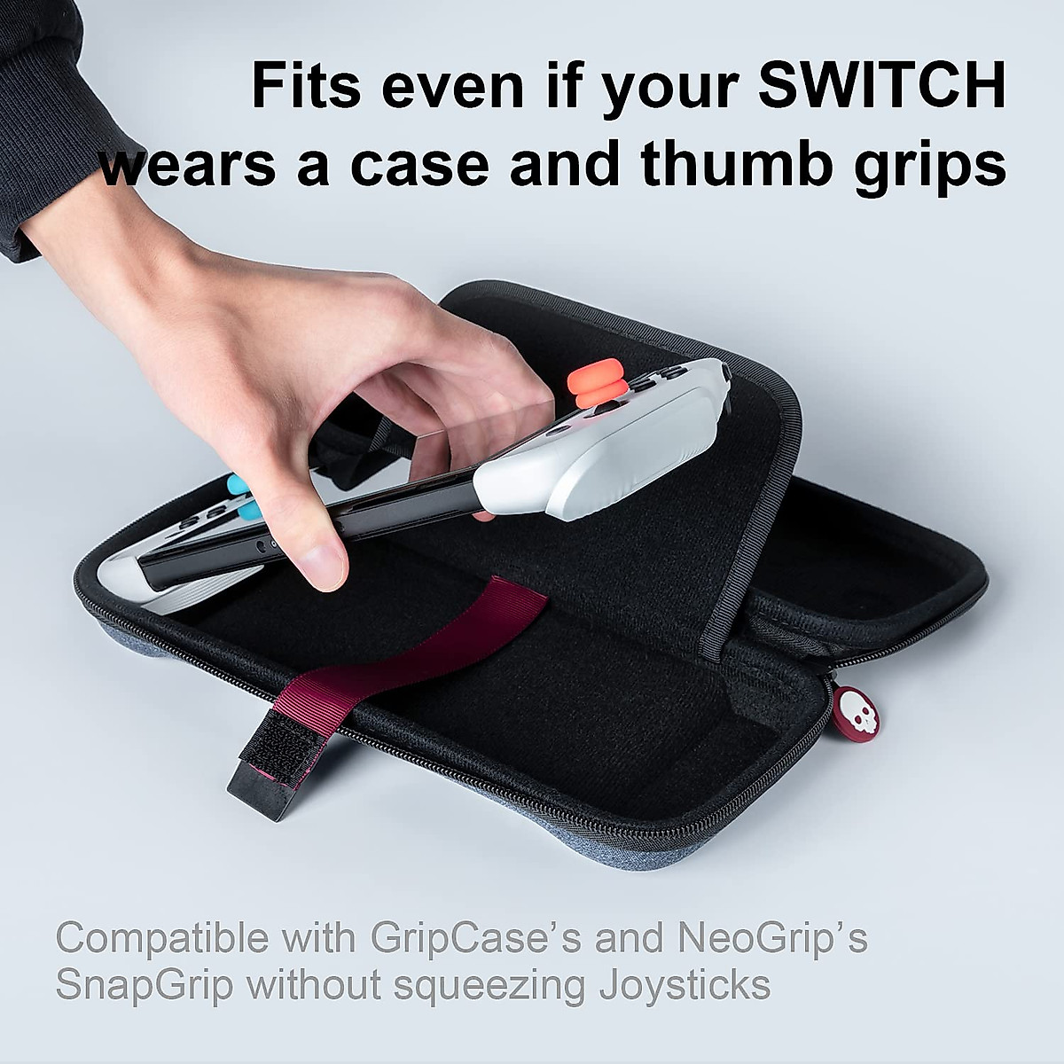 Skull & Co. Every Day Slim Carrying Case for Nintendo Switch OLED and Regular Switch- Multi-Camo