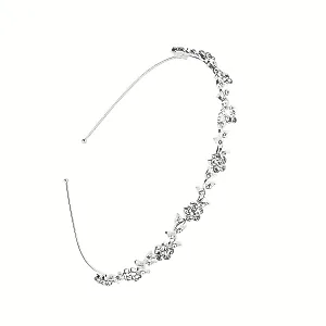 SUWOW Bridal Headband Bridal Headpieces for Wedding Crystal Headband Stylish Rhinestones Princess Crown Flower Leaf Tiara Headband Wedding Tiaras for Bride Prom Headband for Women Girl Adult Kids