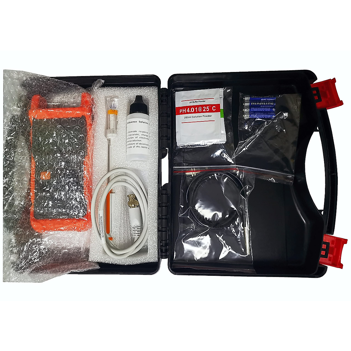 pH Meter, 0.01 pH Accuracy, 0-14.00 pH Measuring Range, 1 to 3 Points Calibration for Precise pH Measurement, Portable