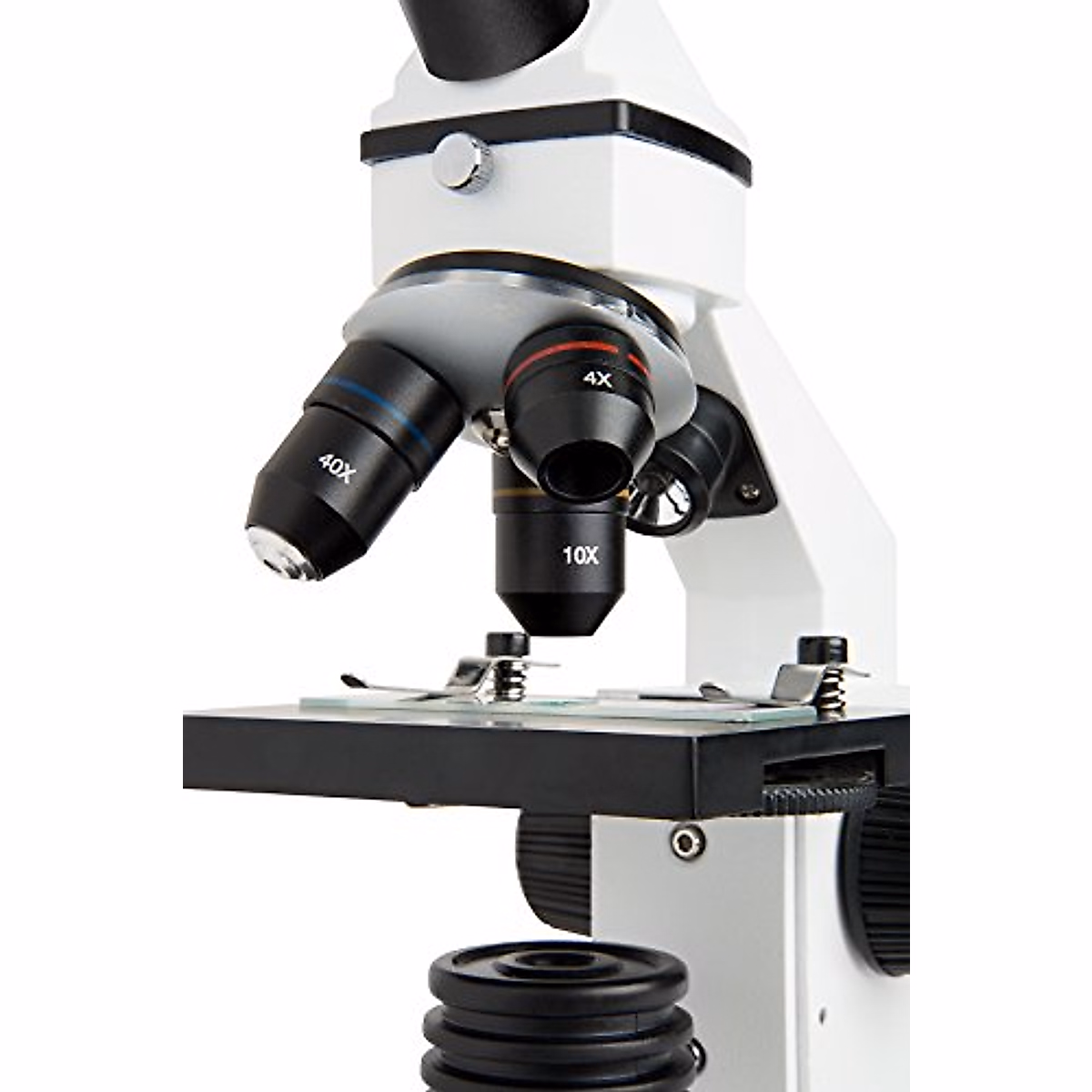 Celestron – Celestron Labs – Monocular Head Compound Microscope – 40-800x Magnification – Adjustable Mechanical Stage – Includes 2 Eyepieces and 10 Prepared Slides