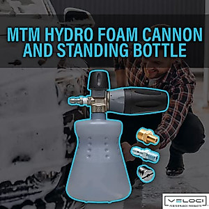 MTM Hydro PF22.2 Foam Cannon, Pressure Washer Car Wash Sprayer Gun, High Pressure Foam Power Washer Attachment for Boat, Roof, Car Washing, Adjustable Nozzle