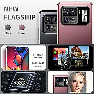 VBESTLIFE Unlocked Android Cell Phone, 6.1inch Ultra Slim Smartphone, 4GB RAM & 64GB ROM, 32MP Rear AI Triple Camera, Dual Card Dual Standby Support Micro SIM for Android 11(Matte Black)