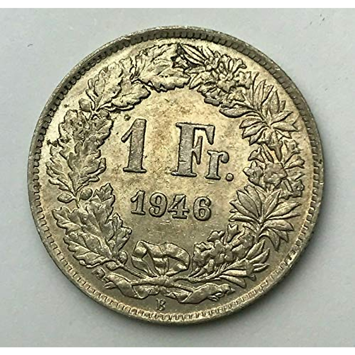 1900 -1967 One Silver Franc Coin From Switzerland, World Famous Banking Shelter. Comes With Certificate of Authenticity Circulated Graded by Seller