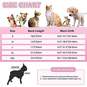 SAWMONG 2 Pack Recovery Suit for Dogs After Surgery, Dog Recovery Suit Dog Spay Surgical Suit for Female Dogs, Dog Onesie Body Suit for Surgery Male Substitute Dog E-Collar,L