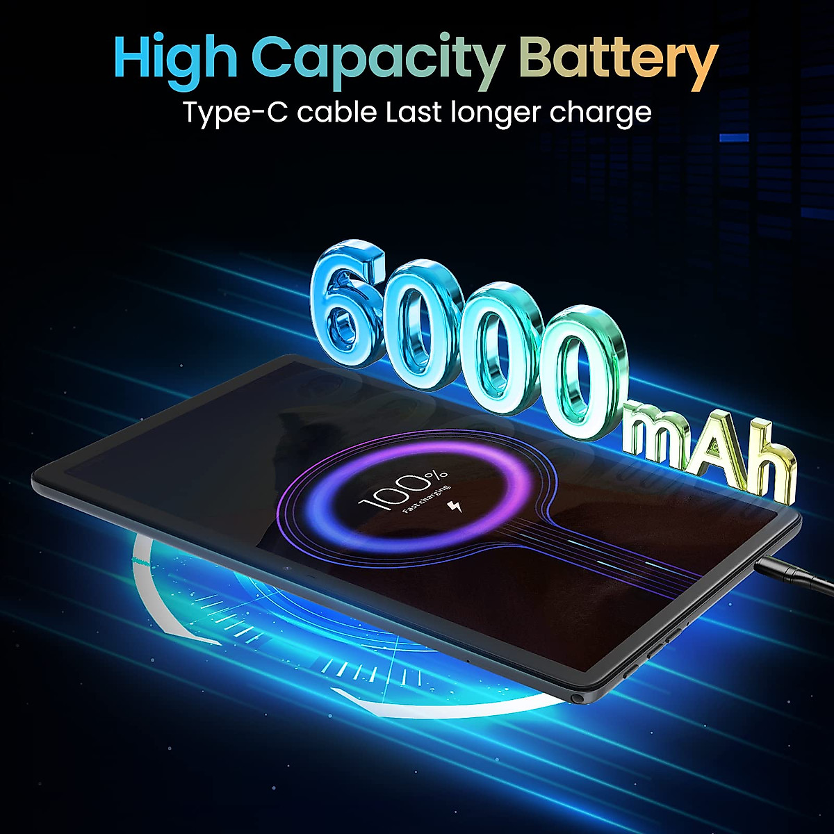 2024 Newest 10.1 Inch Android 12 Tablet with 8GB RAM 256GB ROM 1TB Expand,2.0Ghz Octa Core Tablet,1280*800 HD IPS Display,5+2MP,8 Hour Battery,2.4/5G WiFi,Bluetooth 5.0,Hotspot,FM,GPS(Gray)