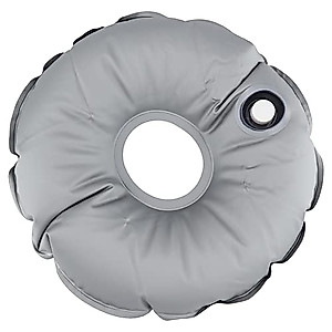 Ejoyous Flag Base Weight Bag for Umbrella, Foldable Portable Sunshade Umbrella Ground Feather Flag Base Holder Round Water Weight Bag Sandbag for Outdoor Patio Beach Garden - Filled with Water
