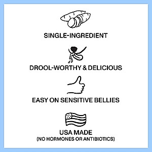 Spot & Tango Sweet Potato Bites Dog Treats - Single Ingredient, 100% Sweet Potato - Dehydrated Snacks - Grain & Gluten-Free - USA-Made - for Small, Medium, and Large Dogs