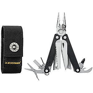 LEATHERMAN, Charge Plus Multitool with Scissors and Premium Replaceable Wire Cutters, Stainless Steel, Nylon Sheath