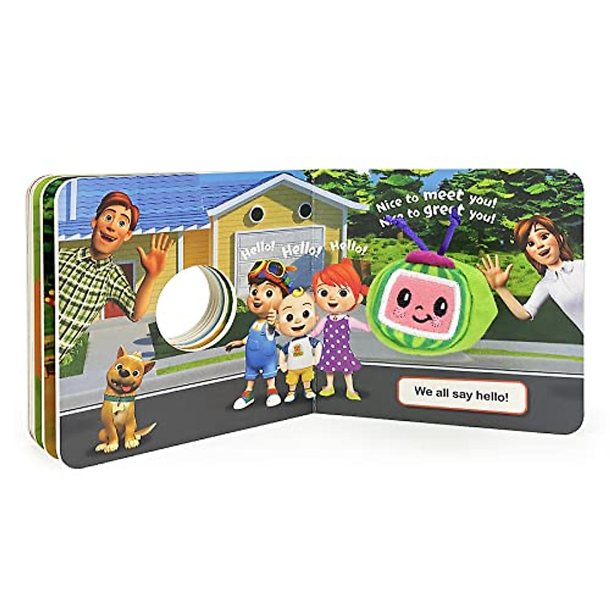 CoComelon Say Hello! Finger Puppet Board Book Ages 0-4
