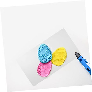 NUOBESTY 10pcs Printing Pen Copy Board Basic Template Painting Mat Drawing Tool 3D Drawing Paper Templates Drawing Board 3D Printing Pen Mat PVC White