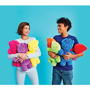 iscream Sour Patch Kids Furry 16.75" x 12" Candy Character Shaped Pillow, Red