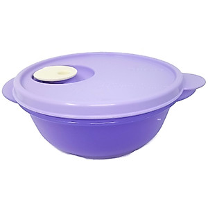 Tupperware Crystalwave 2 1/2cup reheatable microwave Bowl Purplicious