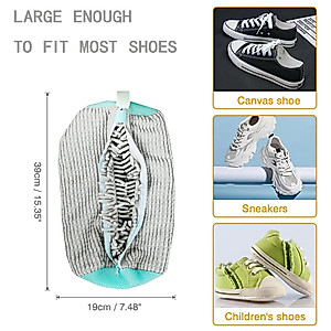 Shoe Washing Bag for Washing Machine, Reusable and Durable Deep-cleaning Shoe Bag for All Shoes And Sizes, Laundry Shoe Bag For Washer And Dryer.(Gray 1Pc)