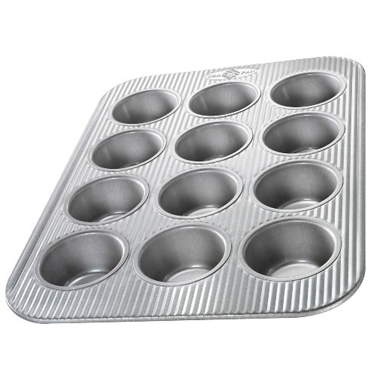 USA Pan Bakeware Muffin Pan, 12-Well, Aluminized Steel and Rectangular Cake Pan, 9 x 13 inch