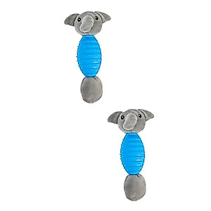 NOLITOY 2pcs Pet Toy Dog Grinding Toys Dog Molar Plaything Animal Dog Chew Toy Dog Dental Toys Dog Sound Toys Teething Toys for Puppies Outside Toys Soft Toy Plush Cartoon Dog Pet Supplies