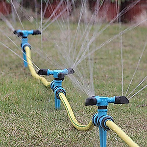 2Pack Garden Lawn Sprinkler, Large Area Covered Lawn, Courtyard, Garden, Roof Cooling. 360 Degree Rotating Sprinkler, Angle Adjustable, No Leakage, Durable.