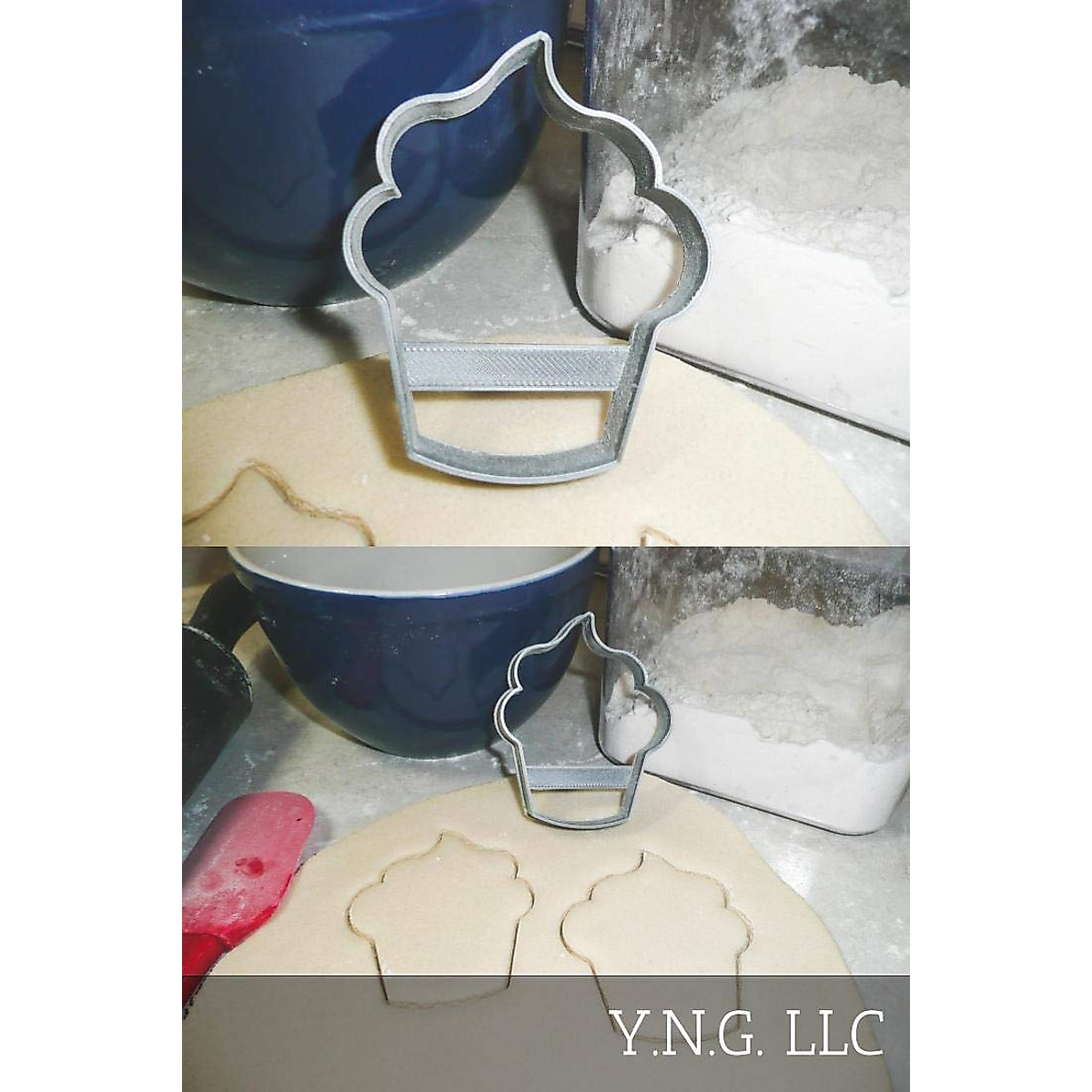 CUPCAKE OR STUD MUFFIN GENDER REVEAL BABY SHOWER SET OF 3 COOKIE CUTTERS MADE IN USA PR1204