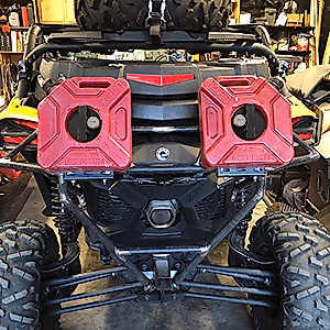 LCGP UTV ATV Gas Tank Holder for 3L 5L Gas Tank Design with Key and Lock Tank Holder Can Be Installed on Mountain Bikes, Motorcycles and Off-road Vehicles