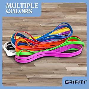 GRIFITI Band Joes X Cross Style 12" Assorted Color 10 Pack Big Strong Elastic Rubberbands Pressure Cooking, Office, Puzzles, Board Games Heat Cold UV Large Colorful Heavy Giant Silicone Rubber Bands