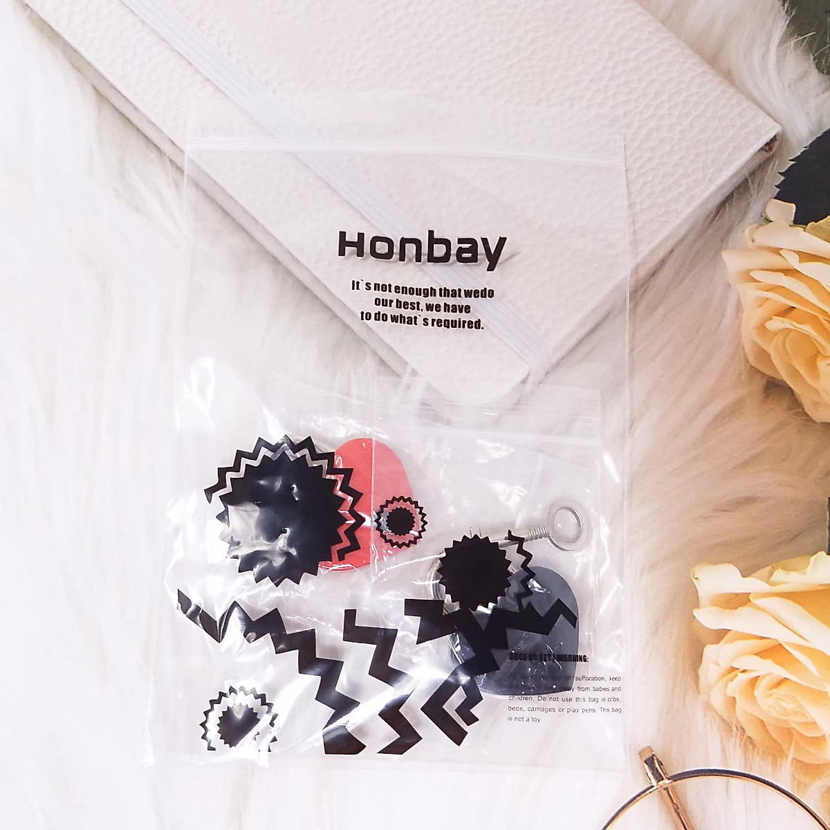 Honbay 2PCS Mini Love Heart Shaped Lock Padlock with Key for Jewelry Box, Purse, Handbag, Backpacks, Cabinet, Treasure Chest, Suitcases, Lockers, Letter Box, Diary, etc