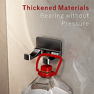 Hair Dryer Holder Wall Mounted, Blow Dryer Holder Blow Dryer Organizer for Bathroom, Self Adhesive Magnesium Aluminum Alloy Compatible for Dyson Hair Dryer (Gray)