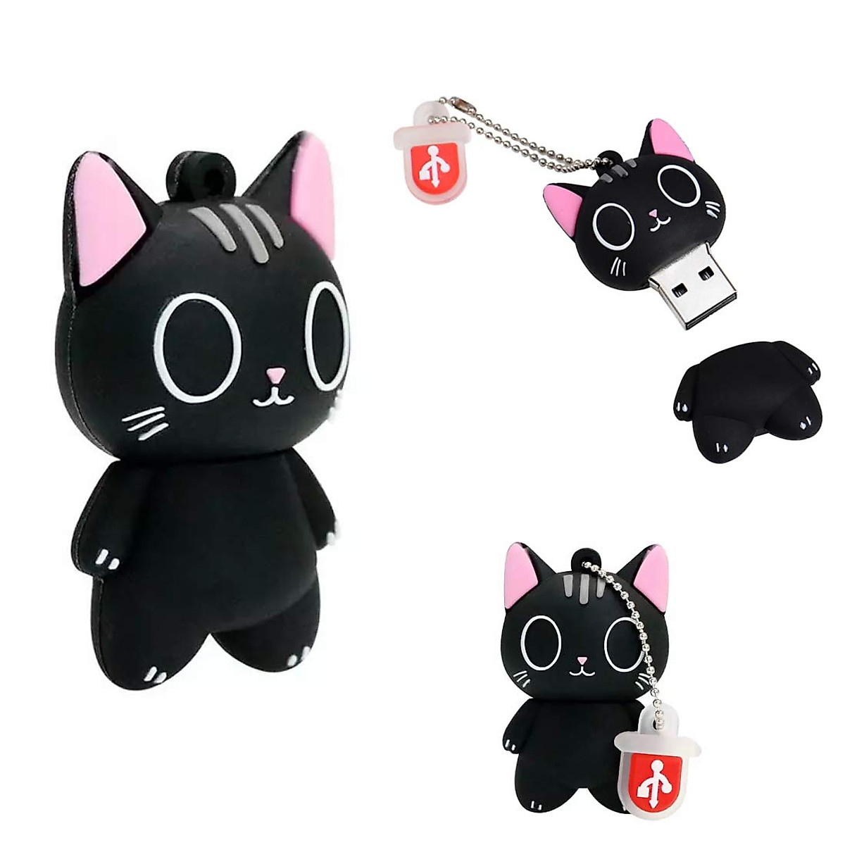 Cat Flash Drive - Unique Flash Drive 16GB - Picture Thumb Drive - PC Photo Storage Stick (Cat)