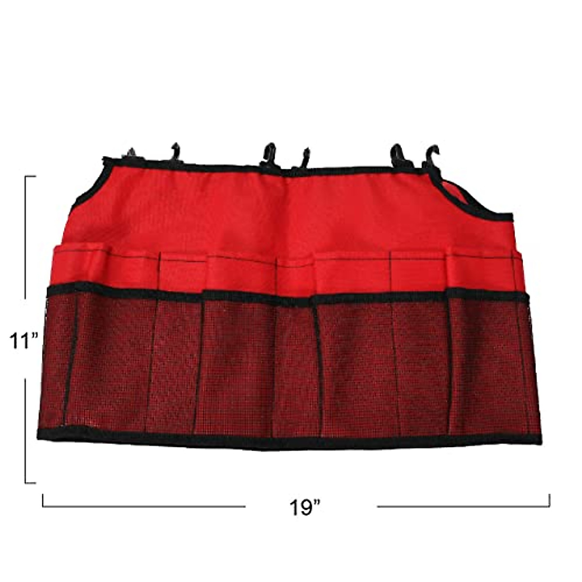 Household Essentials Bucket Caddy with Trim, Red and Black